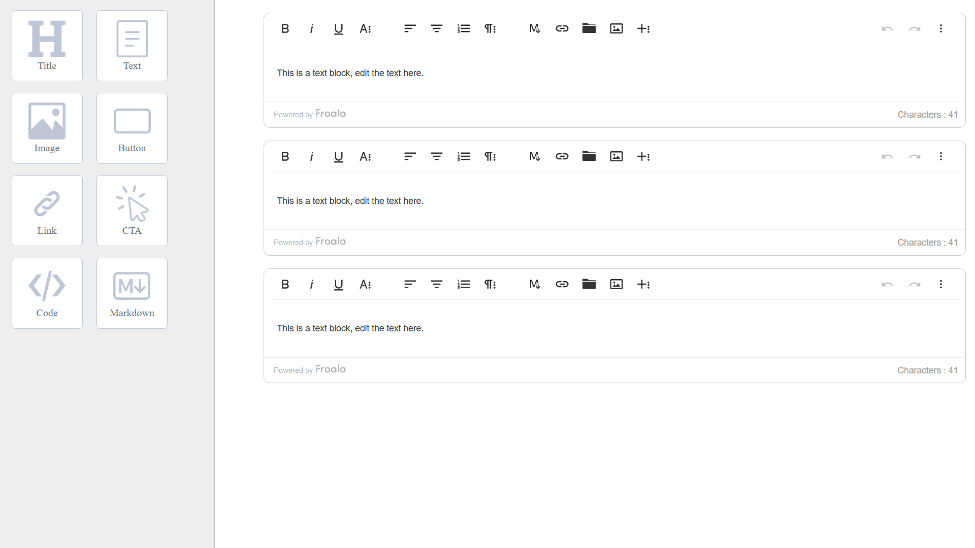 Build an Amazing Page Builder Using Froala WYSIWYG Editor