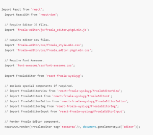 How to use Froala as an amazing React Markdown editor