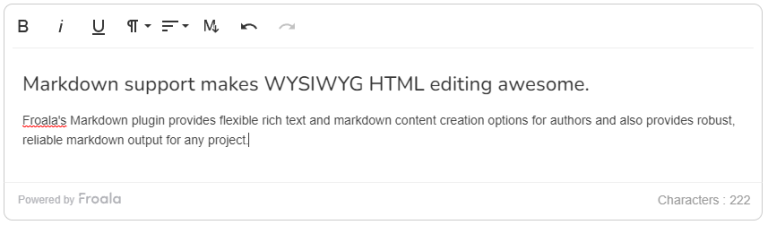How to use Froala as an amazing React Markdown editor