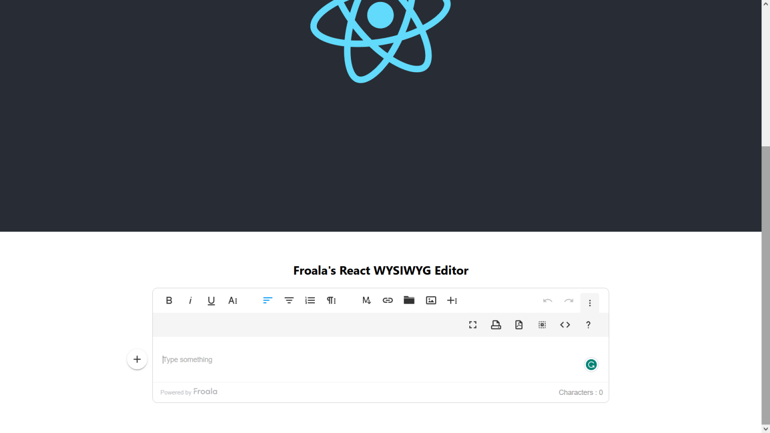 Integrate Froala with React | the best React WYSIWYG editor