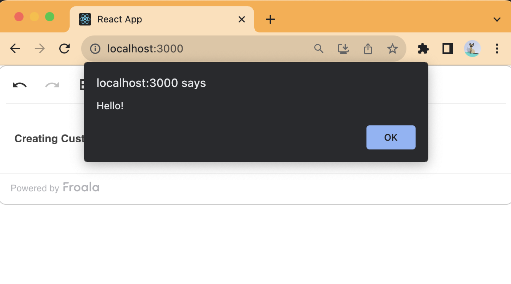 Creating Custom Buttons With React And Froala Editor 