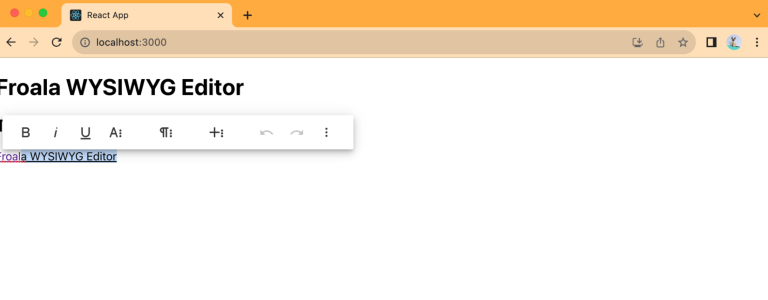 Inline React Editor Using Froalas Inline Mode Guide 8953