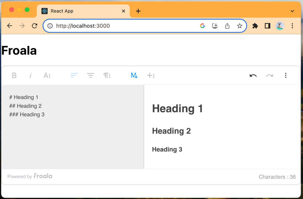 How to Use the Froala Markdown Plugin: Item-by-Item