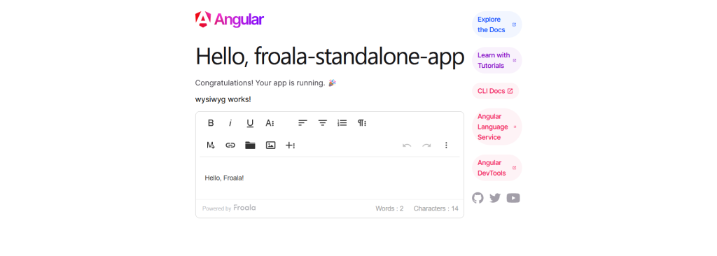 Froala Html Editor In Angular Without Ssr 7803