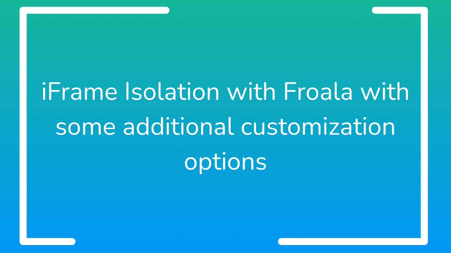 Html Code Writer With Iframe Isolation And How To Inject Styles