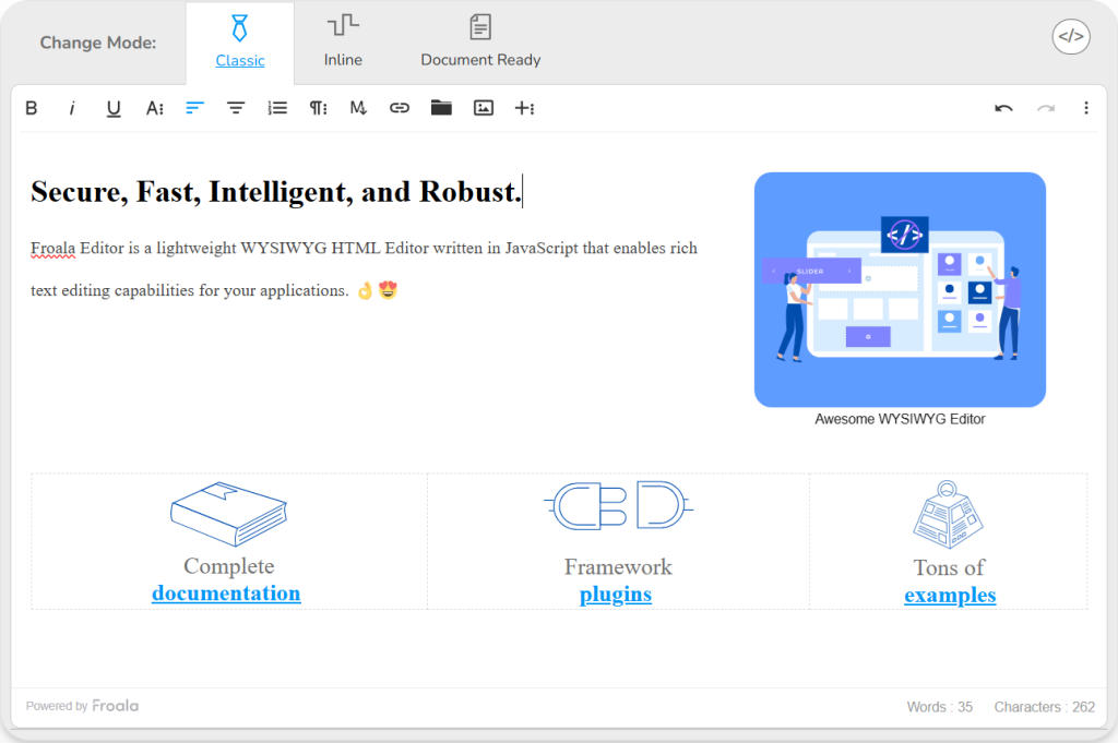 Django Rich Text Editor | Froala