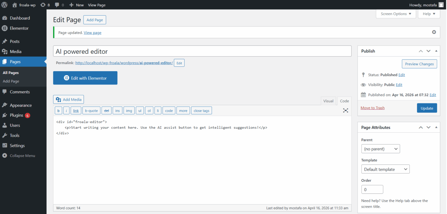 How to Set Up Froala AI Assist in WordPress with DeepSeek